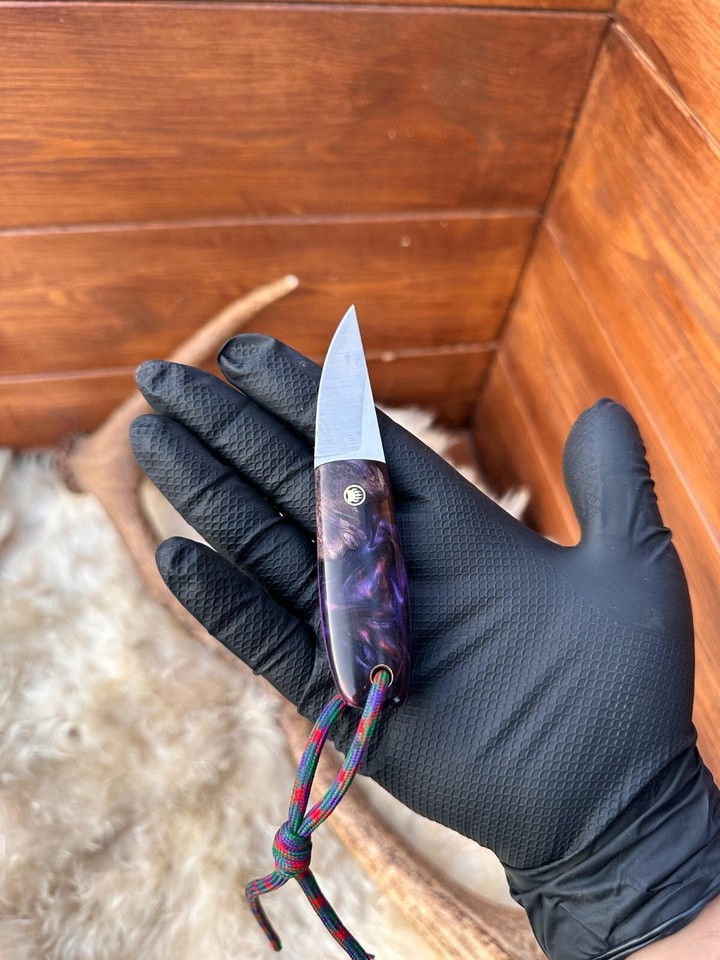 Puukko Knife, Mini Puukko,Handmade Puukko Knife with Leather Sheath ...