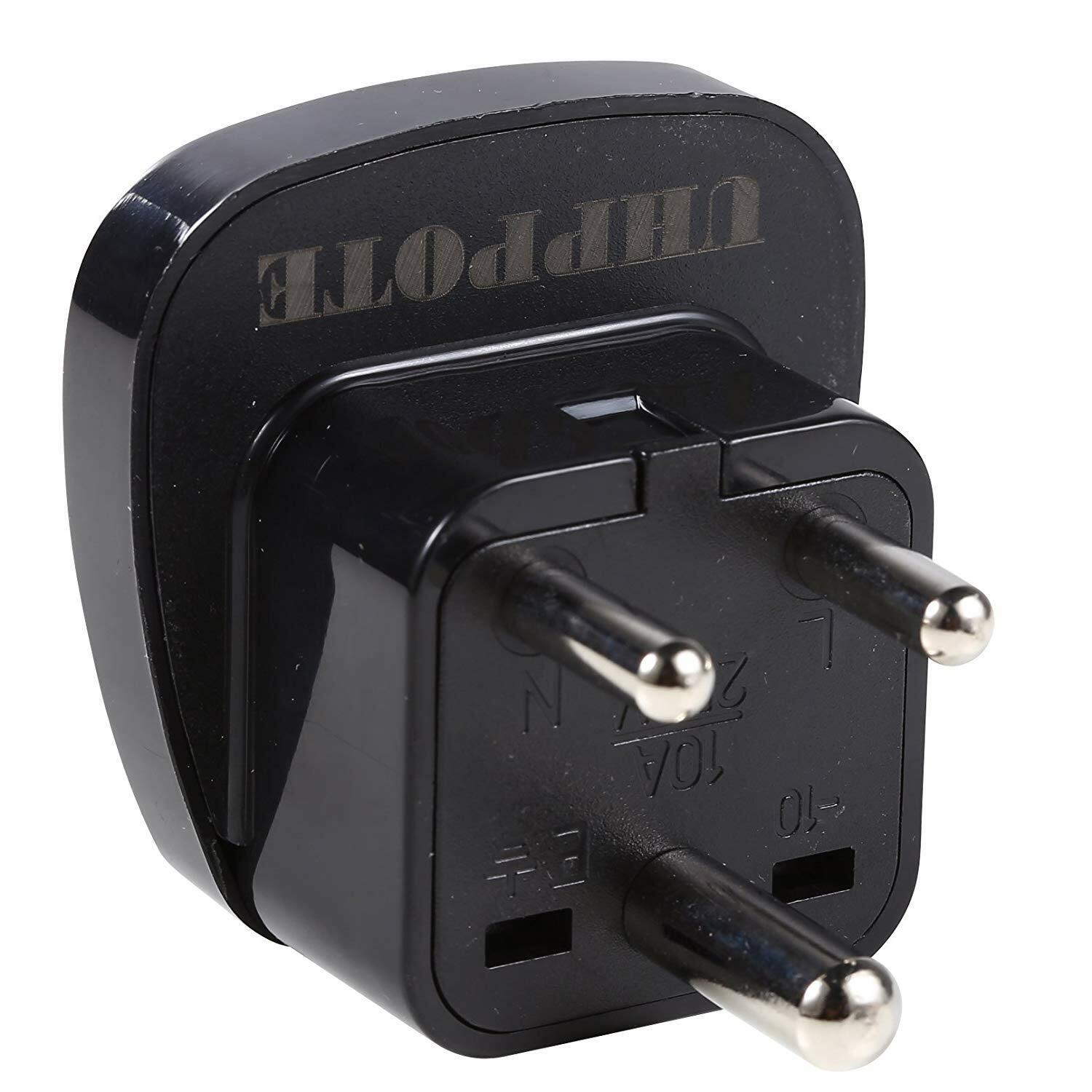 Grounded Type D Travel Trip Plug Adapter Adaptor for India Africa Nepal ...