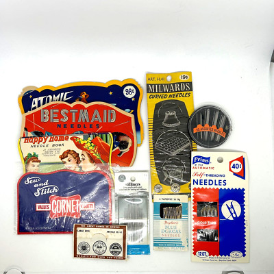 Vintage Antique Needles and Needle Books Lot of 10 Packages | eBay
