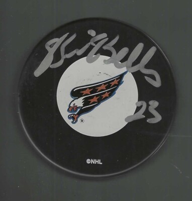 Brian Bellows Signed Washington Capitals Puck | eBay