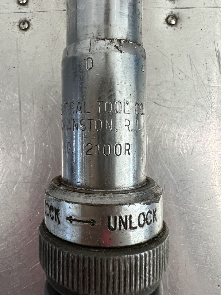 Vintage Central Tools 1/4” Drive Torque Wrench central tool 2743638 | eBay