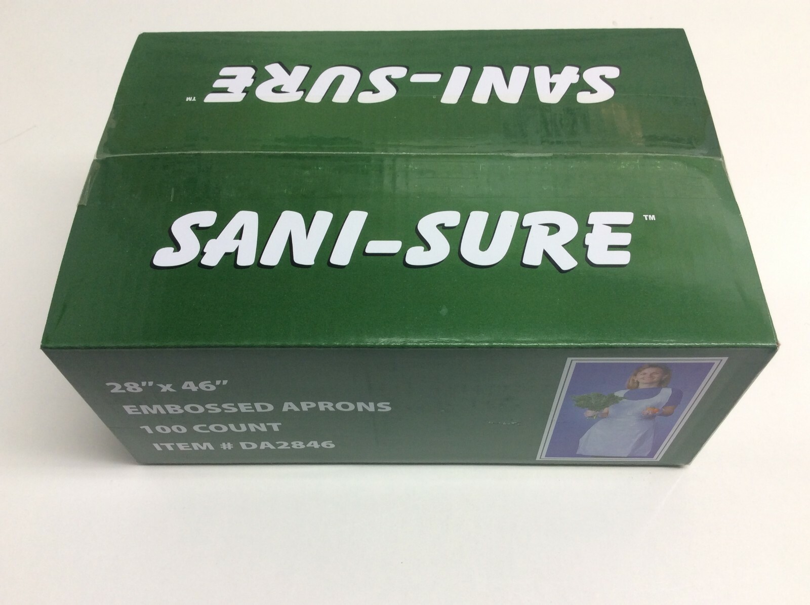 New Case of 100 Sani-Sure Disposable Kitchen Embossed Plastic Aprons ...