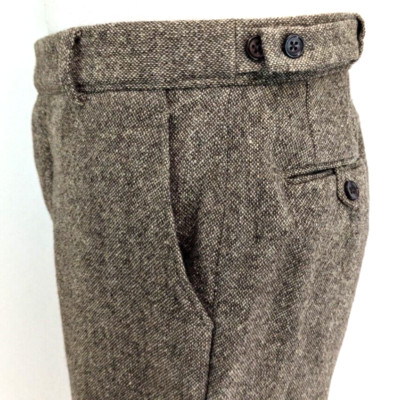 RALPH LAUREN Double RL RRL Men's 100% Wool Tweed Pants Brown Size 31 ...