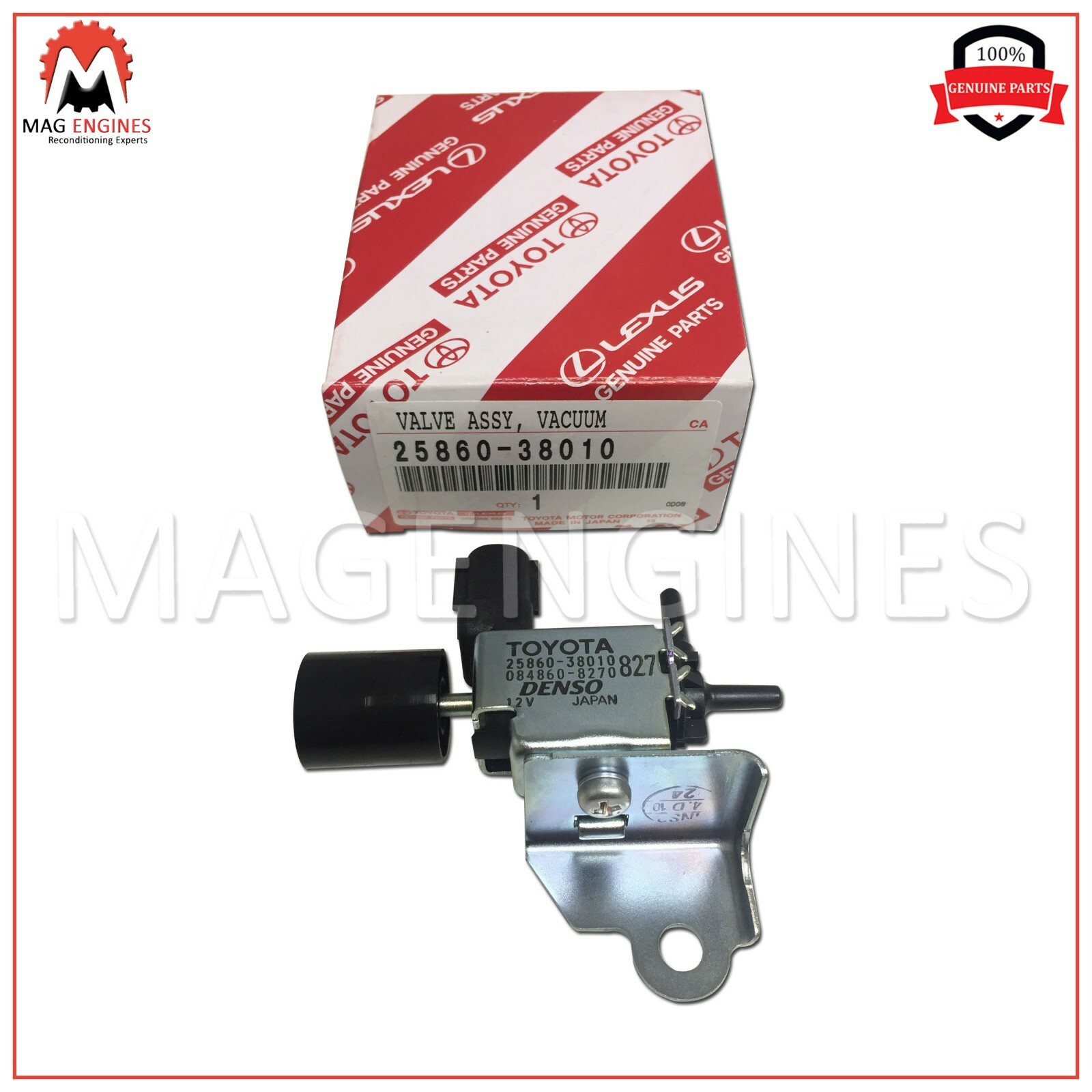 25860-38010 GENUINE OEM VALVE ASSY, VACUUM SWITCHING 2586038010 | eBay