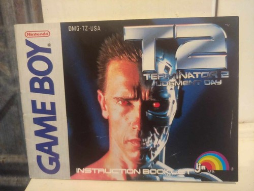 TERMINATOR 2 Judgment Day T2 Nintendo GAME BOY Instruction Manual ...