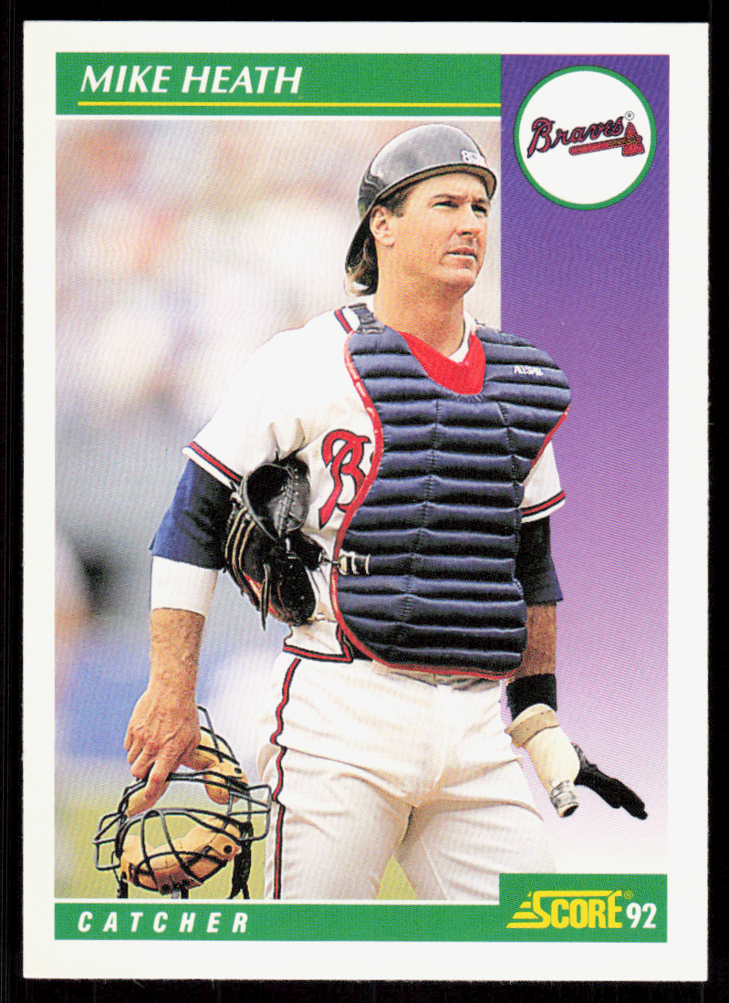 1992 Score 344 Mike Heath Atlanta Braves | eBay