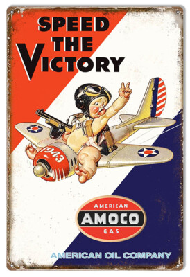 Amoco American Gas Company Vintage Metal Sign 12X18 | eBay