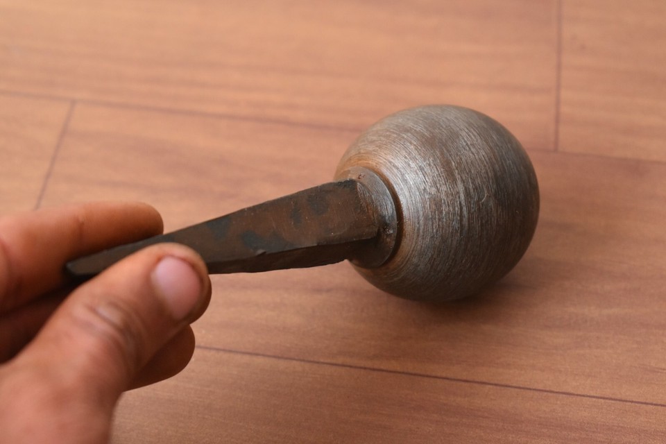 Vintage iron Ball Anvil Blacksmith Hardy Tool Stake mashroom anvil tool ...