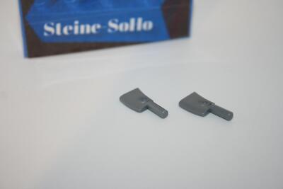 Lego (c) 2x Messer / Beil / Hackbeil - silber - 98369 - Figur - Zubehör ...
