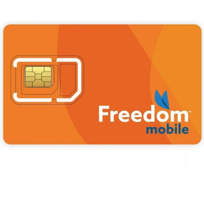 Prepaid Freedom Mobile 5G 4G LTE Multi Sim Card - Nano Micro Standard 3 ...