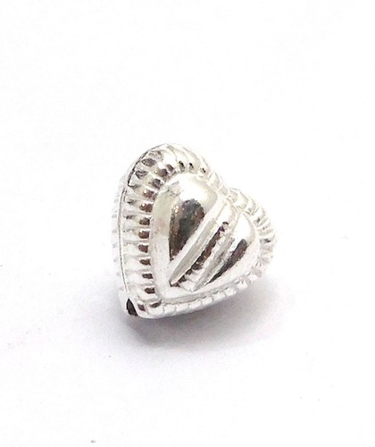 26 Pcs 10mm Heart Spacer Bead Sterling Silver Plated mu-345 | eBay