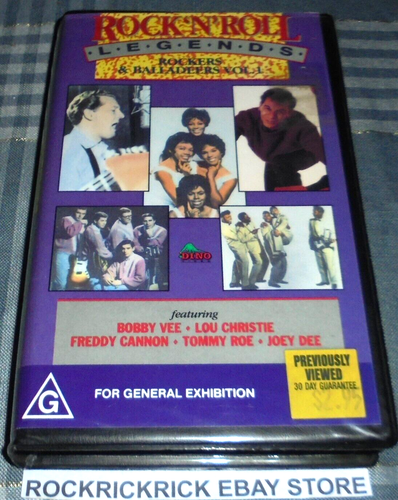 ROCK 'N' ROLL LEGENDS ROCKERS & BALLADEERS VOL. 1 VHS TAPE RARE BIG BOX ...