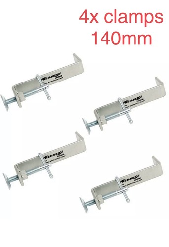 BRICKLAYERS Profile Clamp Internal 140mm 4pcs Brickies Pro Clamps Zinc ...