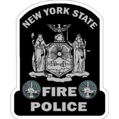 3 Inch Reflective New York State Fire Police Black Subdued Logo Vinyl ...