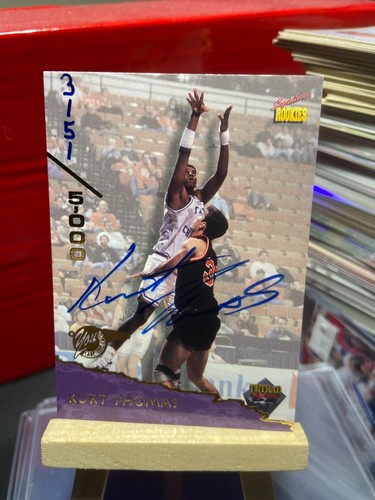 1995 Signature Rookies Tetrad - Kurt Thomas #18 Autographs /5000 (AU ...