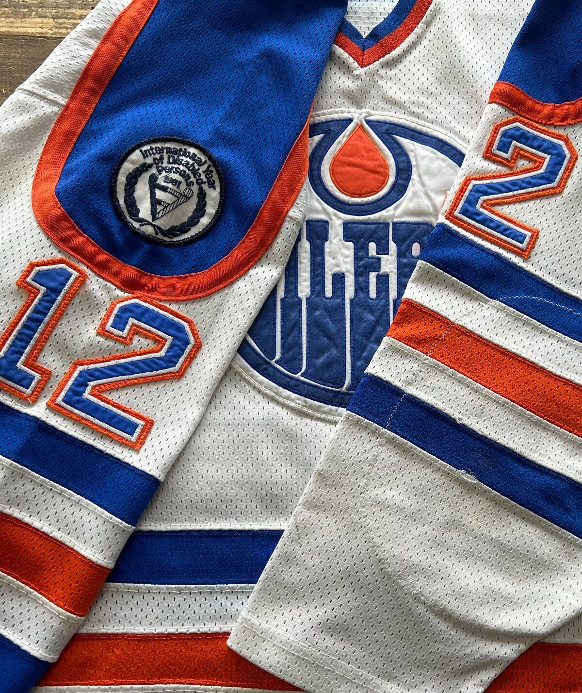 1981/82 Edmonton Oilers Dave Hunter #12 Game Worn Jersey ~ 3X Stanley ...