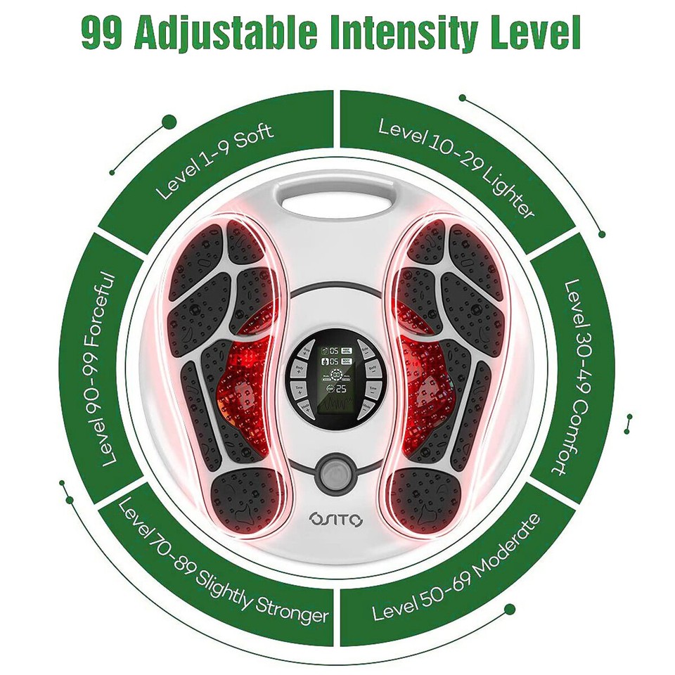 EMS Foot Massager Circulation Stimulator Booster for Neuropathy Feet ...