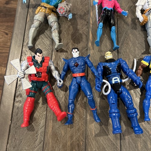 Vintage Marvel X-Men 1993 ToyBiz Metal Action Figure Lot of 9 ...