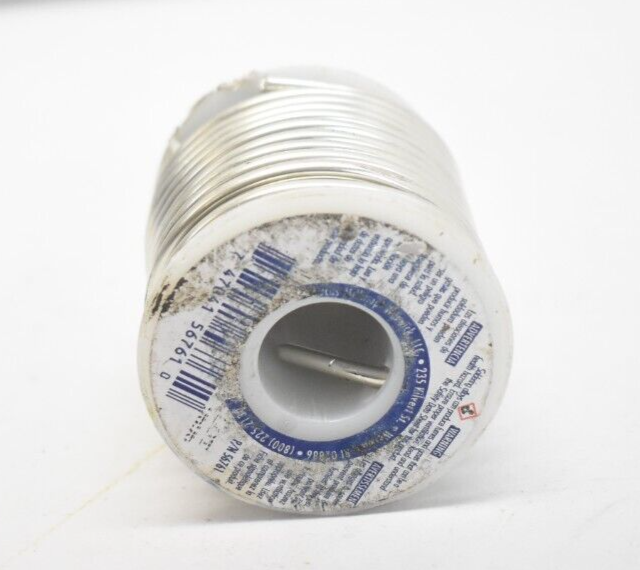 Lucas Milhaupt Silvabrite 100 Lead Free Solder Roll Silver 1.8" Dia 1lb ...