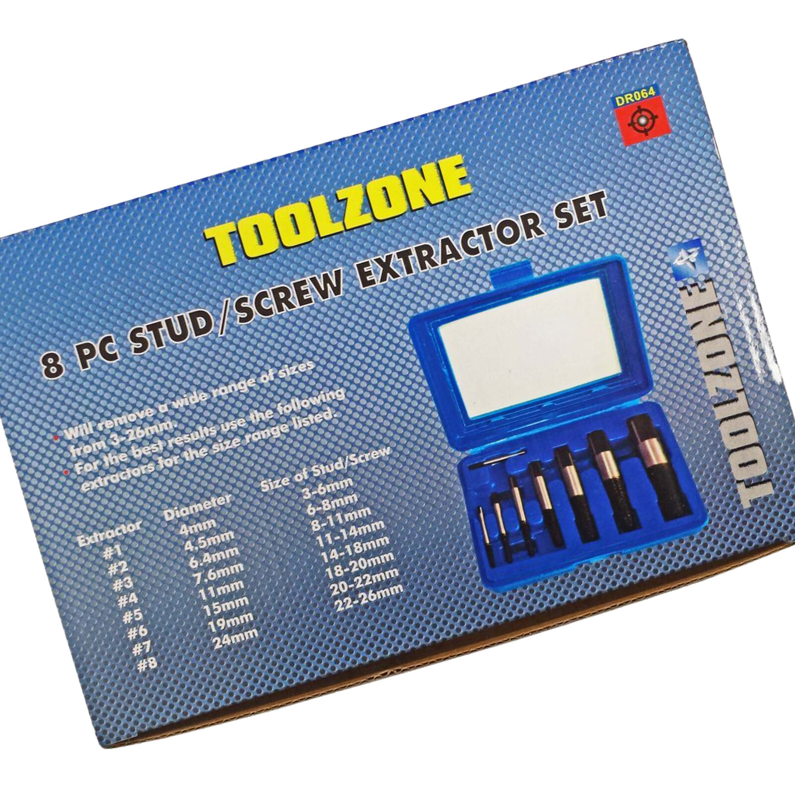 Snapped Stud Bolt Screw Extractor Removing set. Screw type Stud Remover ...