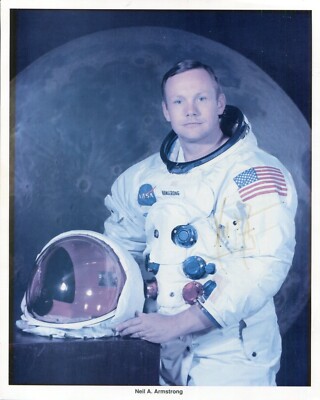 Neil Armstrong NASA Astronaut Apollo Moonwalker Signed Autograph Photo ...