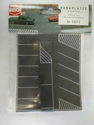 Busch (N-Scale ) #7077 Flexible Self Adhesive Parking Lot - NIB | eBay