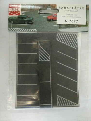 Busch (N-Scale ) #7077 Flexible Self Adhesive Parking Lot - NIB | eBay