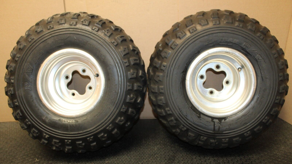 HONDA SUZUKI TRX LTZ REAR ALUMINUM RIMS & H-TRAK TIRES 22x10x9 🔥 ...