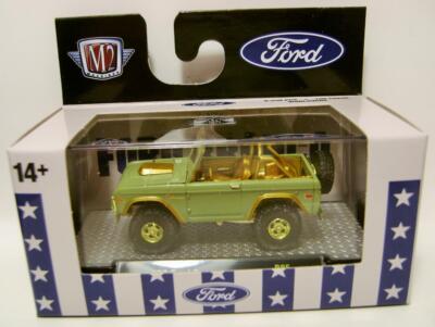 1976 '76 FORD BRONCO GREEN CHASE CAR R85 M2 MACHINES DIECAST 2024 VERY ...