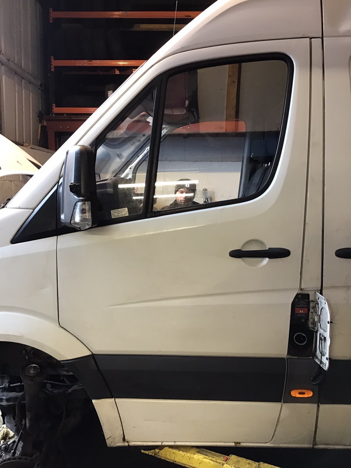 MERCEDES SPRINTER W906 PASSENGER'S SIDE N/S FRONT DOOR IN WHITE 2006 ...