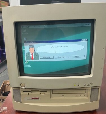 VERY RARE VINTAGE COMPAQ PRESARIO CDS 520 WIN95 12MB RAM SERIES 3230 ...