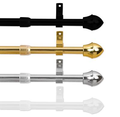Extending Easy Fix Telescopic Metal 12mm Curtain Cafe Net Window Rods 4 ...