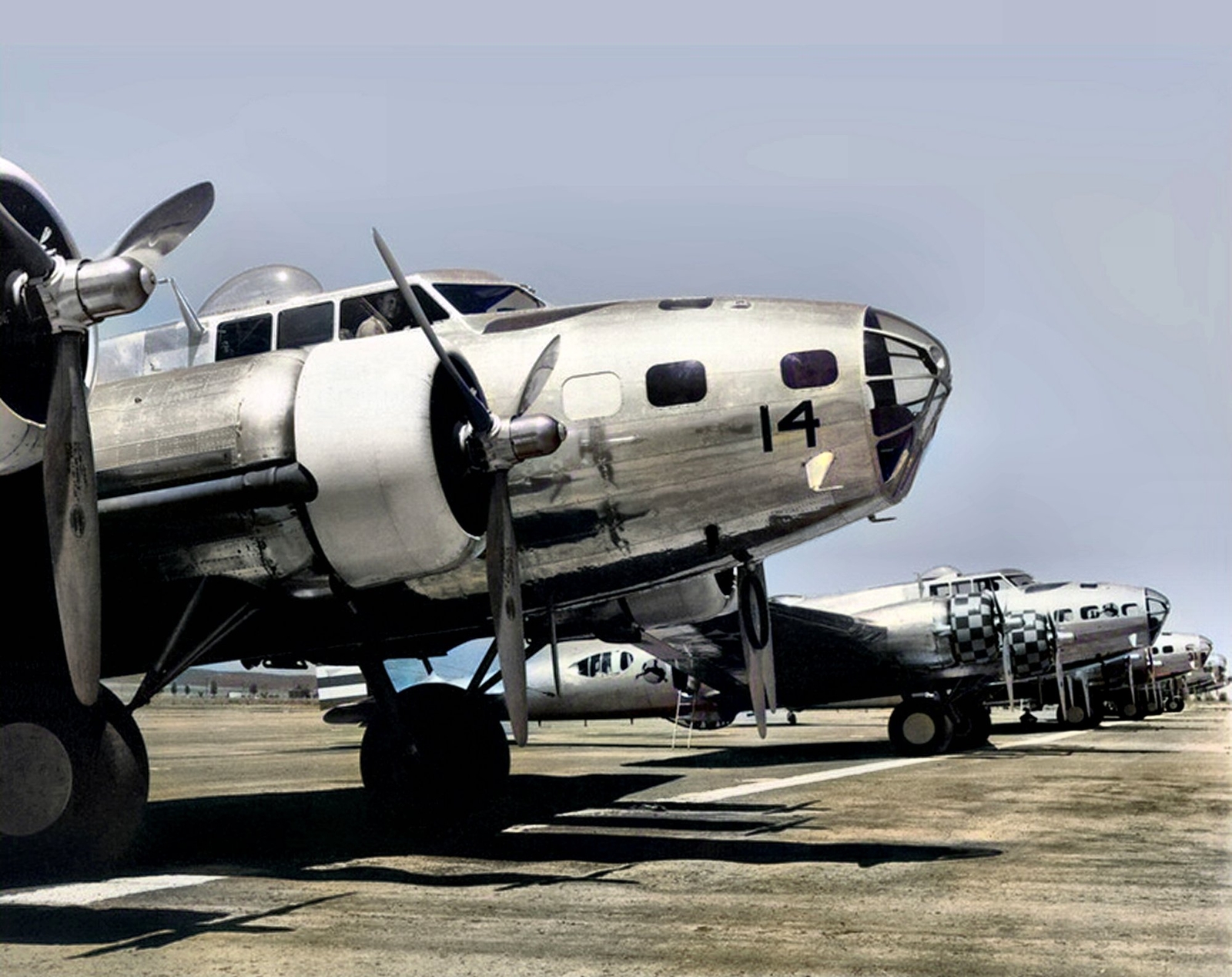 1941 BOEING B-16B BOMBERS Color Tinted WW2 Photo (201-Z) | eBay