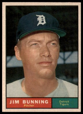 1961 Topps Set Break Jim Bunning #490 ExMint Combine Shipping | eBay