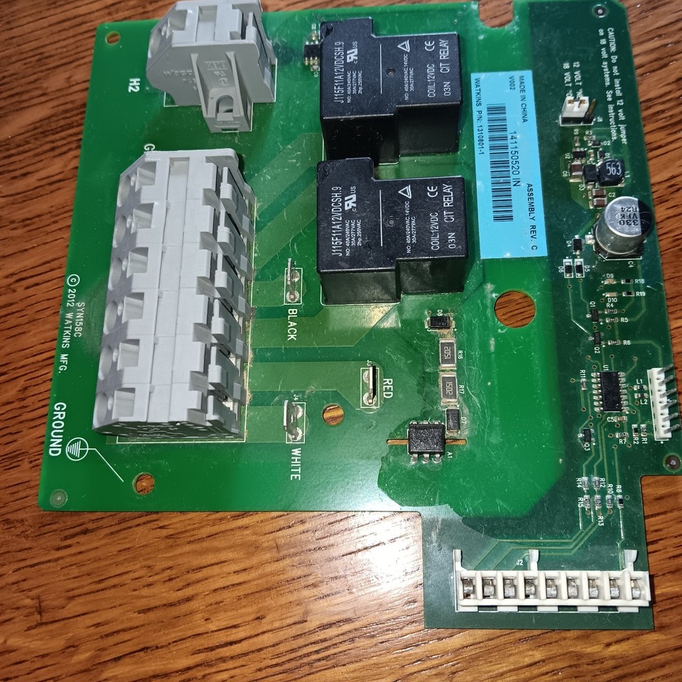 Heater Relay Board for IQ 2020 Watkins Hot Springs Hot Tub PN 1310801-1 ...