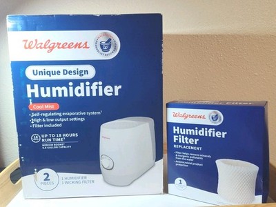 Walgreens Humidifier Cool Mist Medium Room + 3 NEW Replacement Filters ...