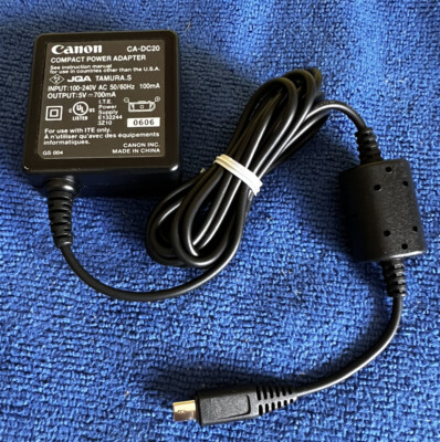 NEW - Canon CA-DC20 Compact Power Adapter Output 5V 700mA | eBay