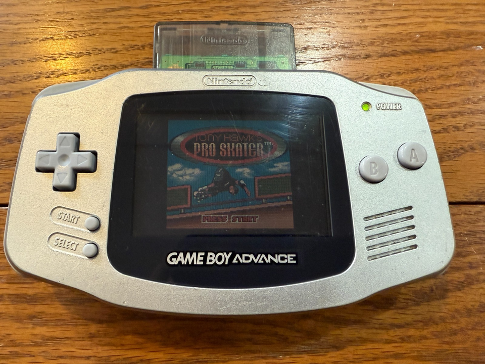 Nintendo Game Boy Advance GBA Platinum Silver Console Bundle 6 Games ...