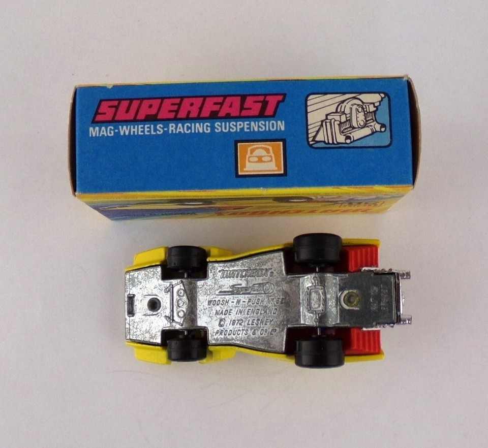 Matchbox Superfast Woosh-N-Push No.58 Yellow Mint CRISP Box 1972 | eBay