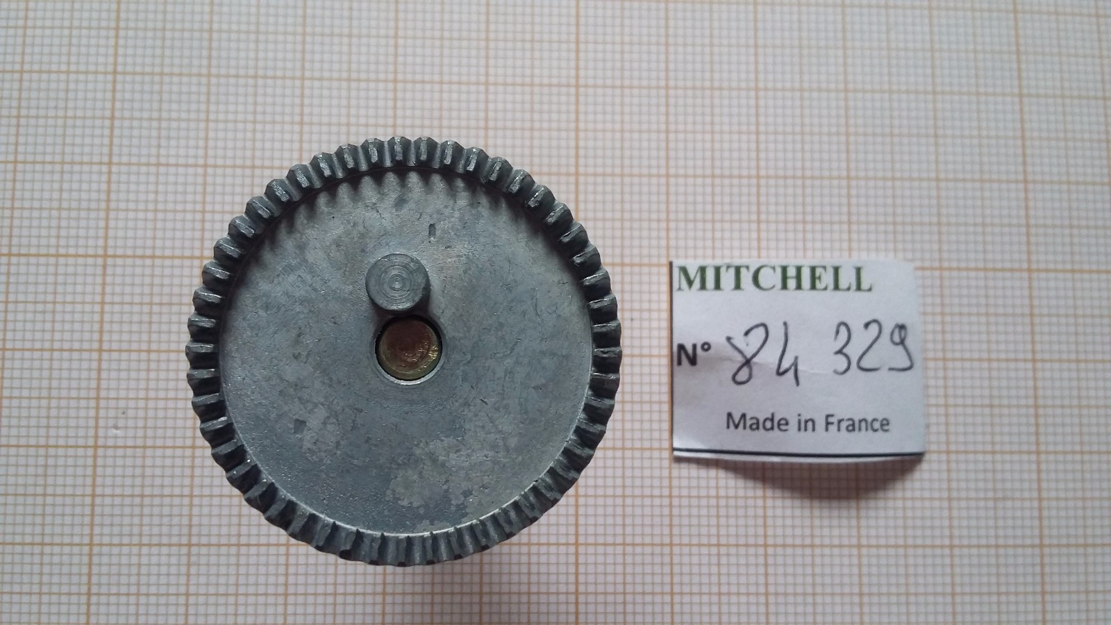 Drive Gear Real Part 84329 Pinion Crank Nickel Plated Reel Mitchell ...