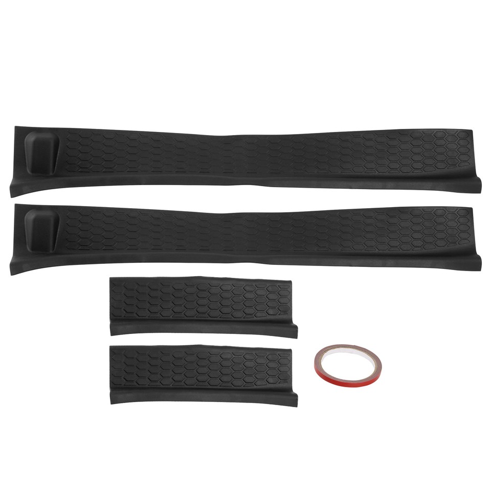4x For 2018-on Jeep Wrangler JL Rubber Door Sill Guards Entry Scuff ...