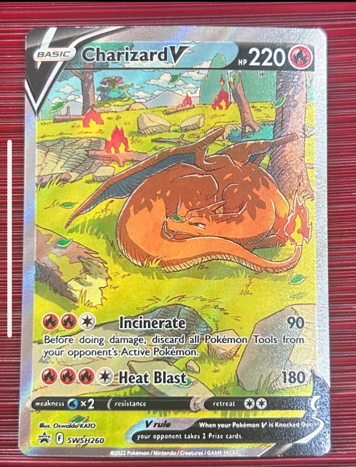 Pokémon TCG Charizard V Sword & Shield SWSH260 Holo Promo Promo | eBay