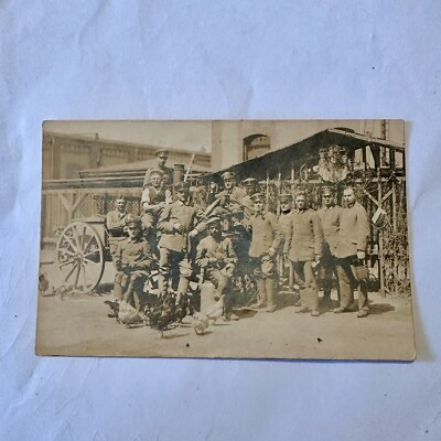 WW1 German Postcard Soldier Group Photo Original | eBay