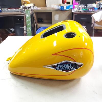 Harley Yellow w/Emblems FLSTC HERITAGE SOFTAIL CLASSIC FAT BOY Gas Tank ...