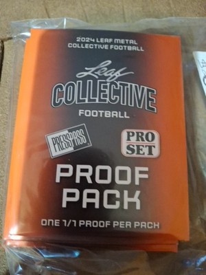 2024 Leaf Co NFL Football Press Pass & Pro Set 1/1 Pre Production Proof ...