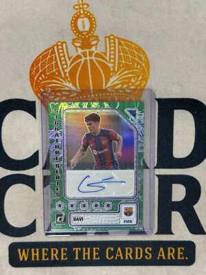 2023-24 Donruss Soccer GAVI Signature Series Green Prizm Auto /10 SS | eBay