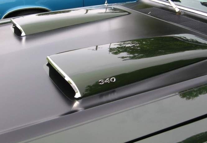 1970 71 72 A-Body Duster Demon Dart Twin Dual Hood Scoops Mopar | eBay