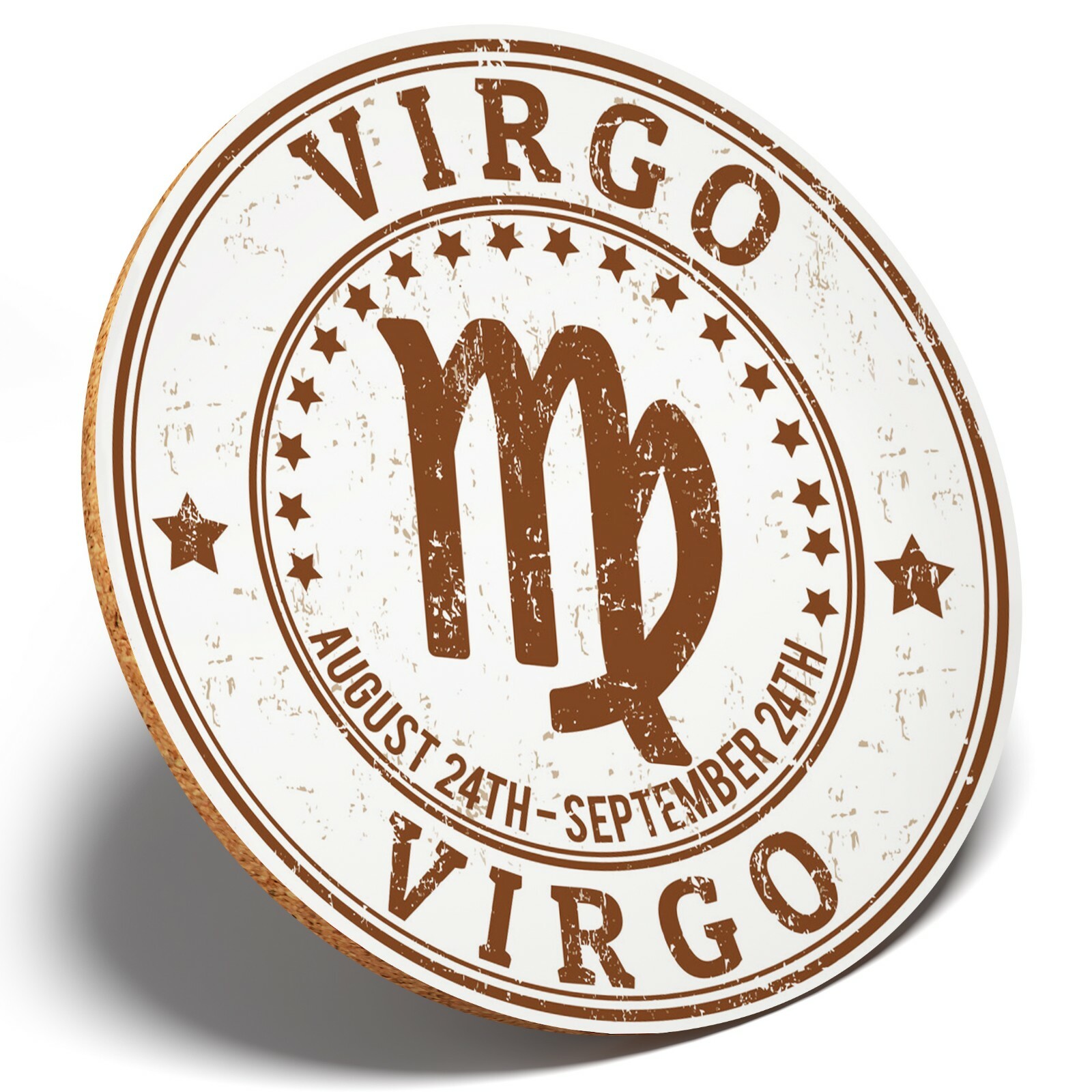 1 x Virgo Birth Horoscope Zodiac - Round Coaster Kitchen Student Kids ...