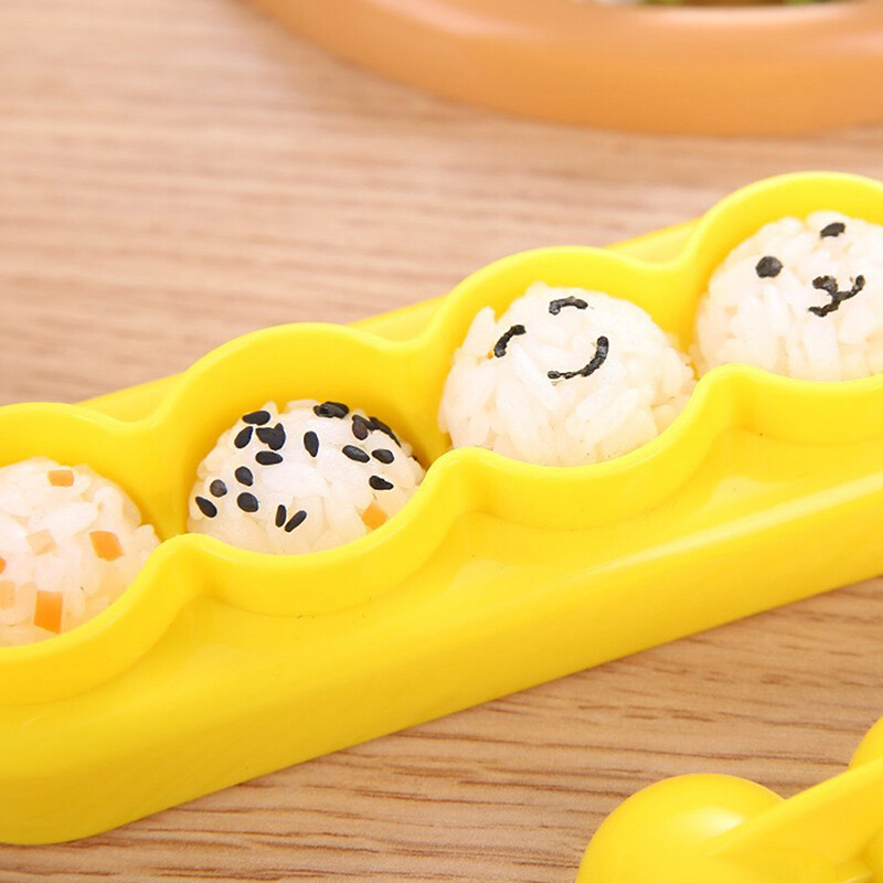 1 Set Rice Ball Mould Shaker Ball Shape Sushi Maker Mould DIY Meal ...