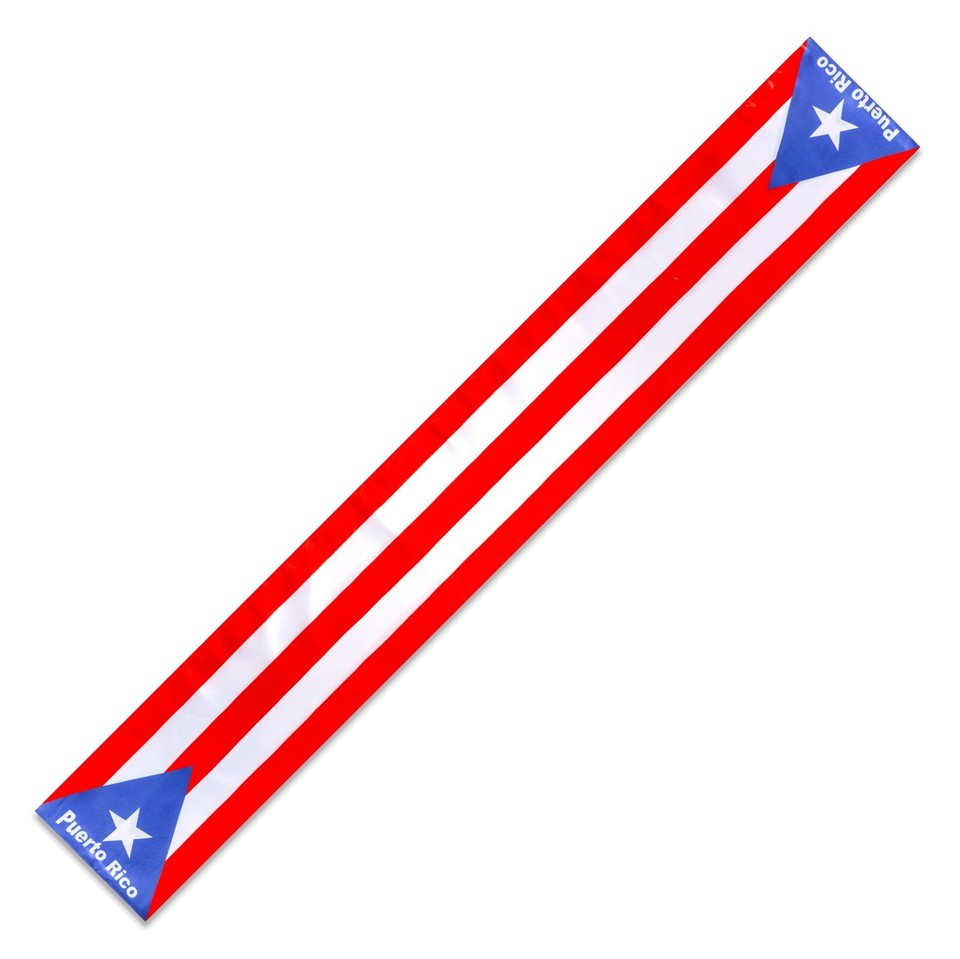 Puerto Rico Flag Double-Sided Print Scarf *NEW* One-Size Rican Gift ...
